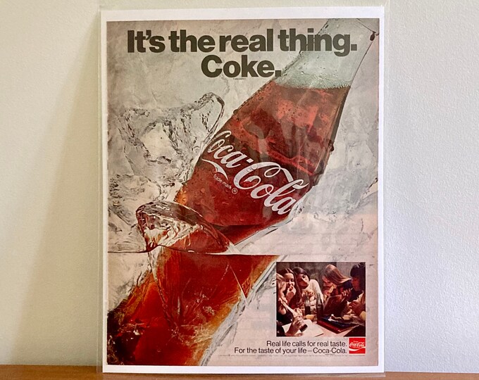 1970 Coca Cola Ad | Vintage "it's the Real Thing" Coke Ad 1960 | Retro ...