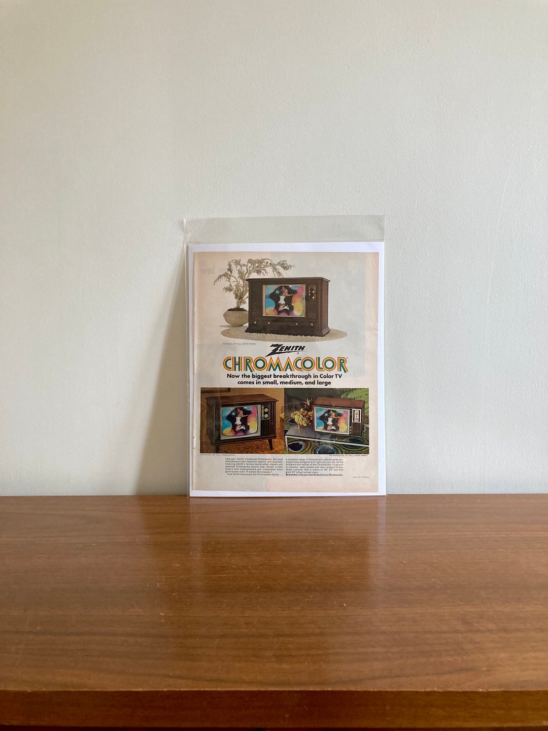 70s Zenith Chromacolour TV Print Ad Vintage Zenith TV Print Ad Vintage ...