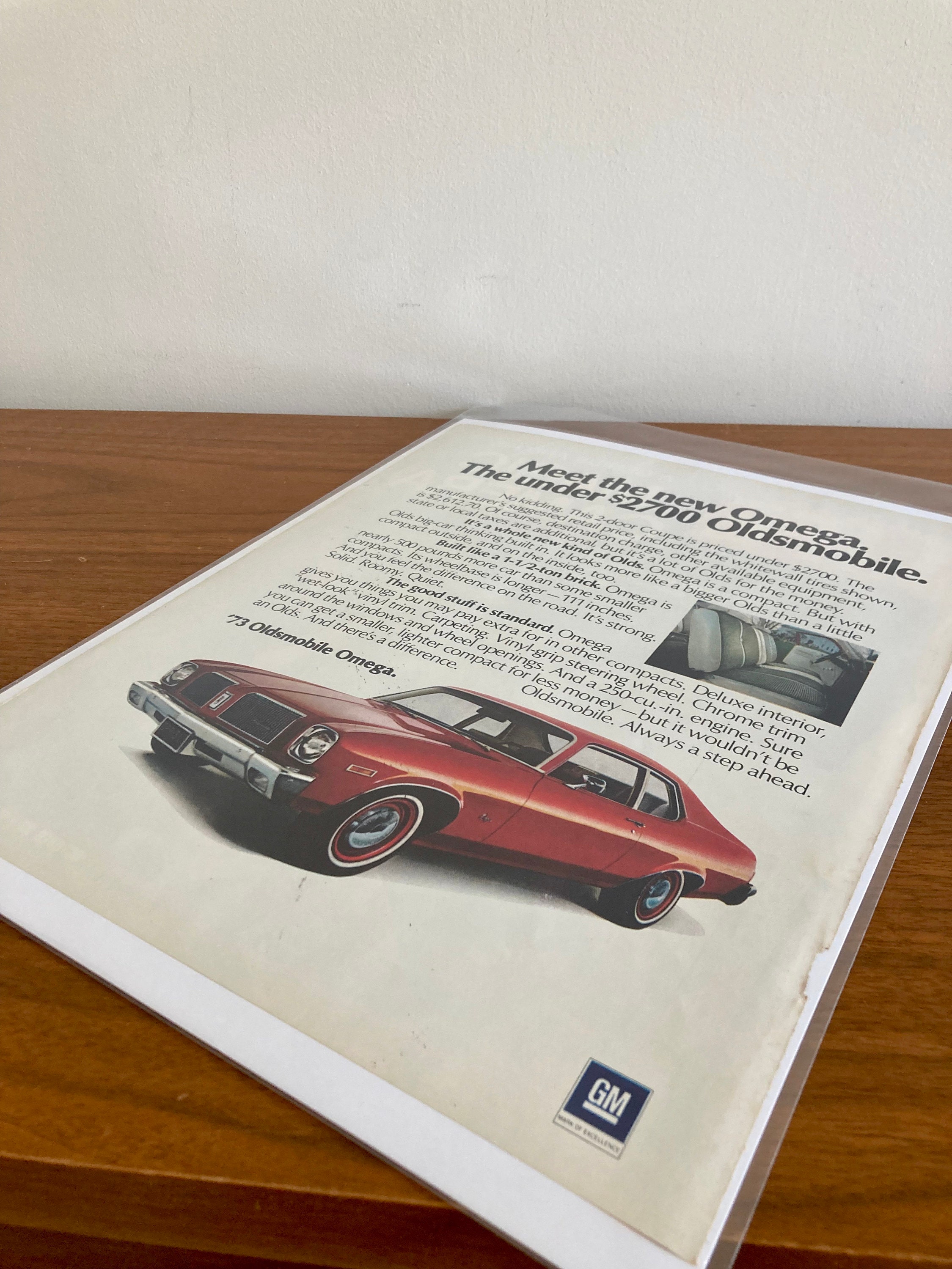 1973 Oldsmobile Omega Print Ad 1972 GM Omega Launch Print Ad Vintage ...