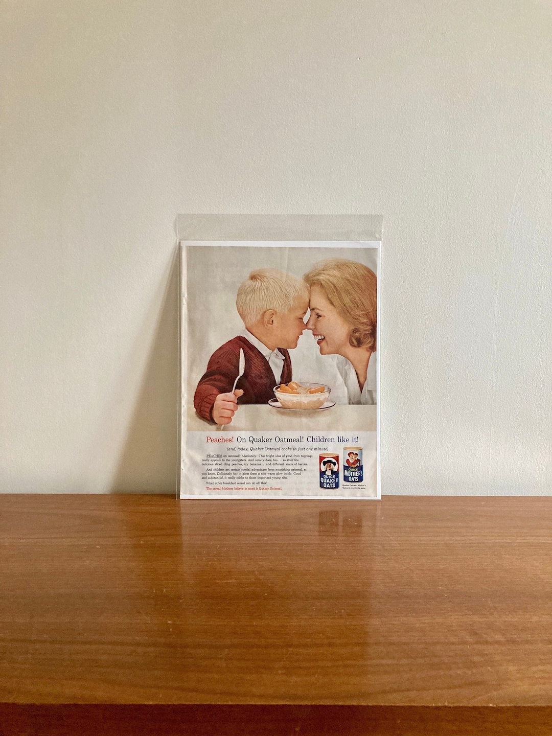 1963 Quaker Oats Ad | Vintage Quaker Oats Mother's Oats Ad | Retro ...