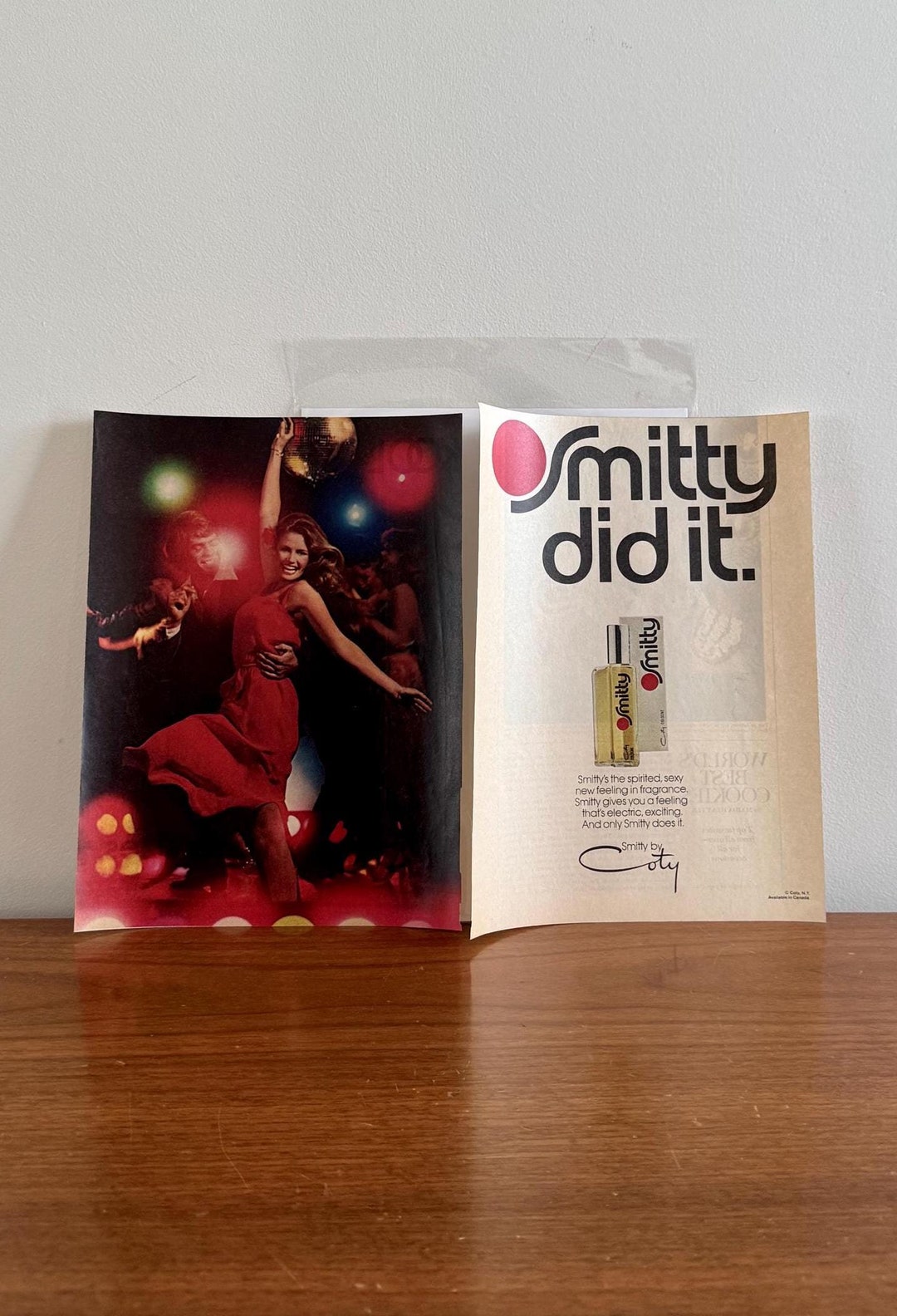 70s "smitty Did It" Coty Perfume Print Ad | Vintage 70s Disco Smitty's ...
