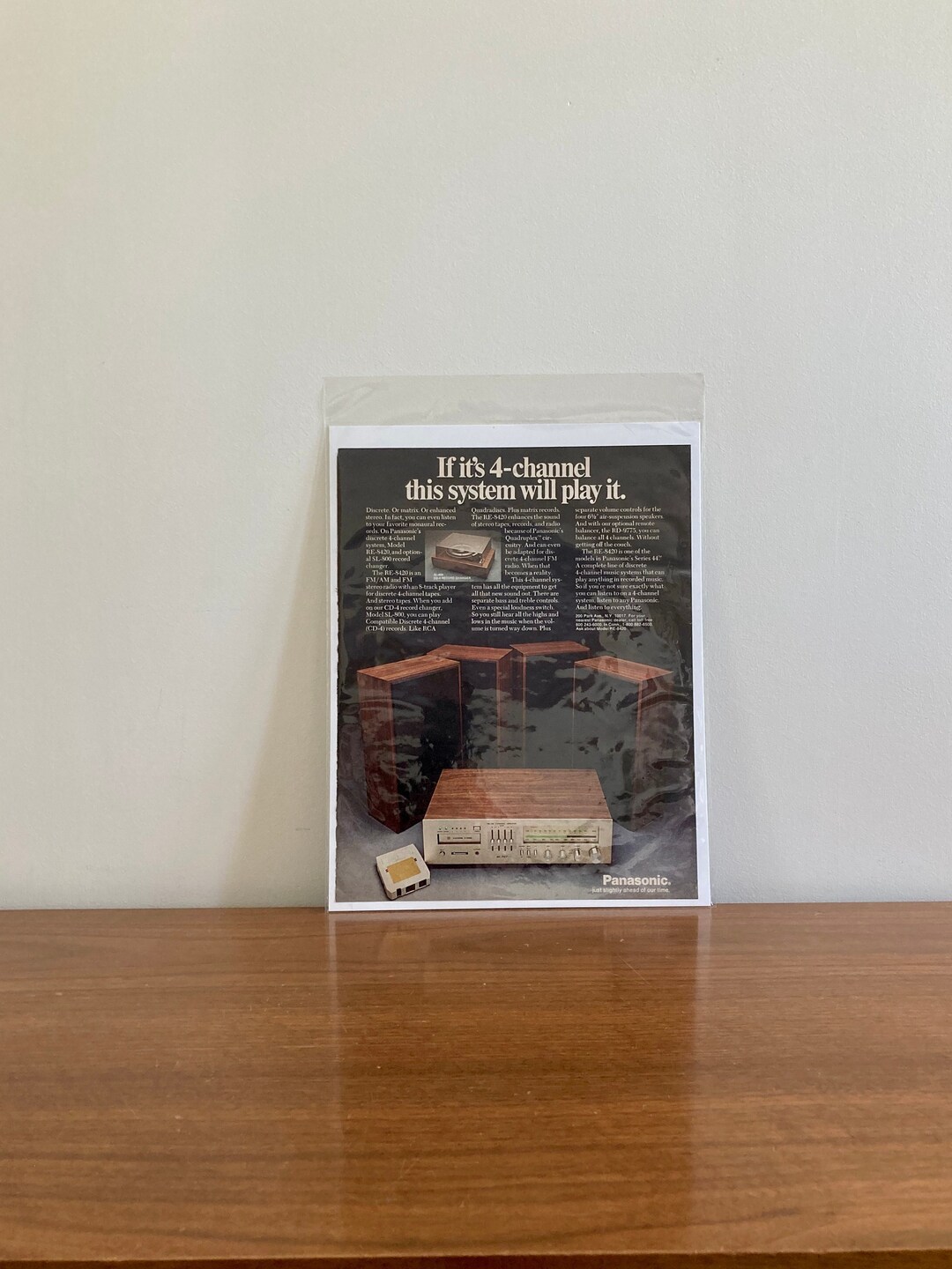 70s Panasonic RE-8420 Stereo Print Ad | Vintage Panasonic 'if It's 4 ...