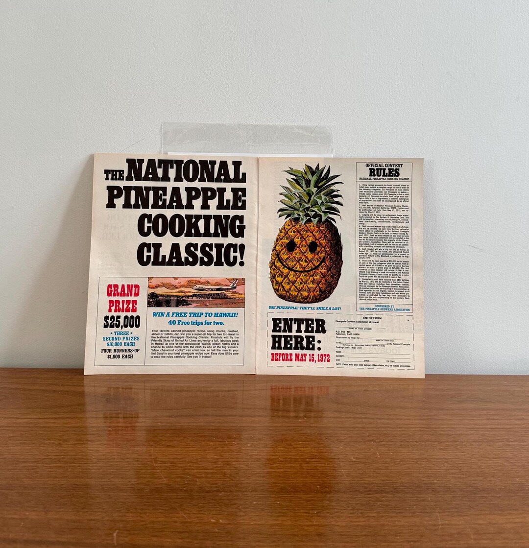 70s Pineapple Growers Association Ad | Vintage 'national Pineapple ...