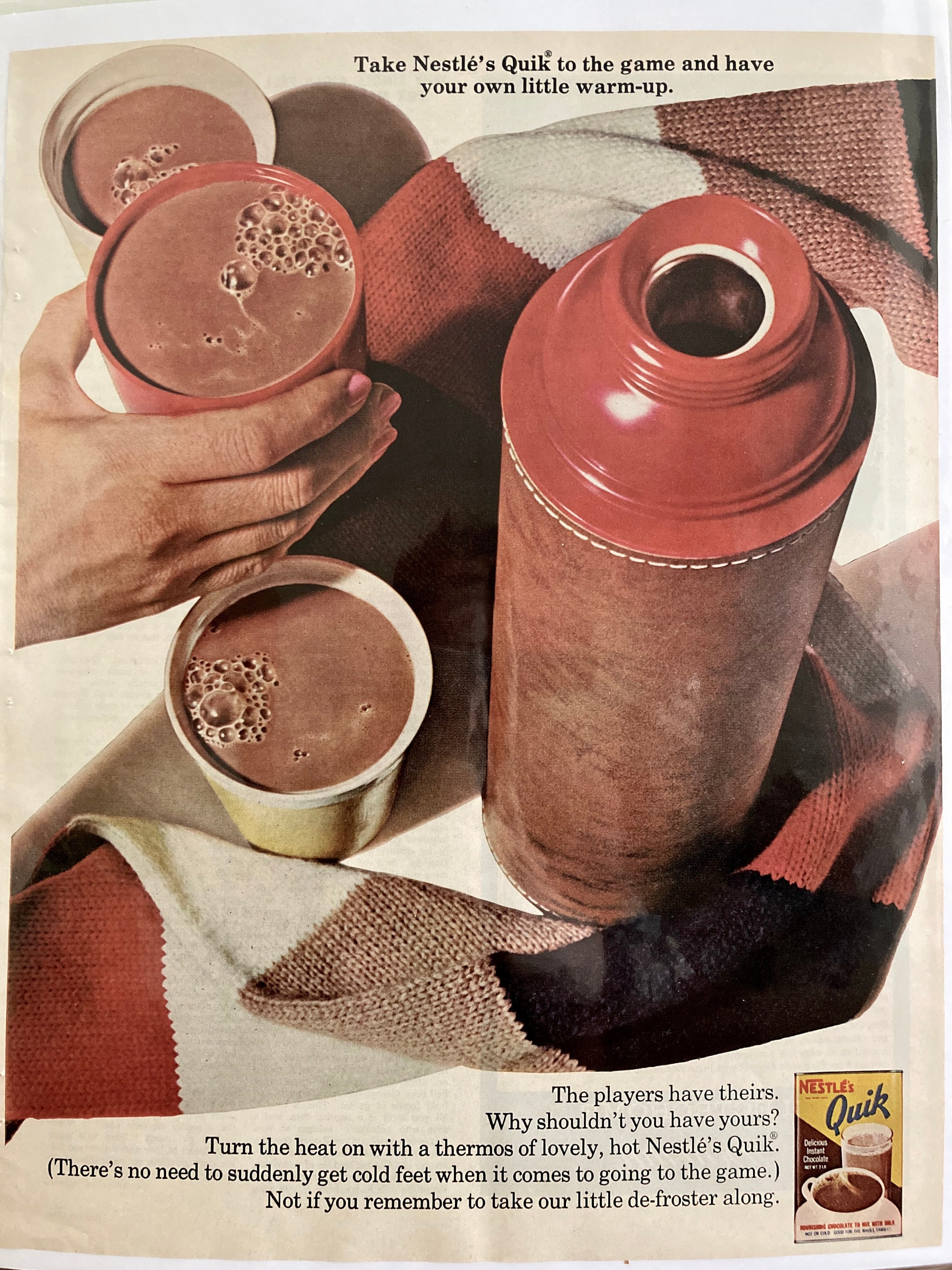 60s Nestle's Quik Ad Vintage Nestle's Quik Hot Chocolate Print ...