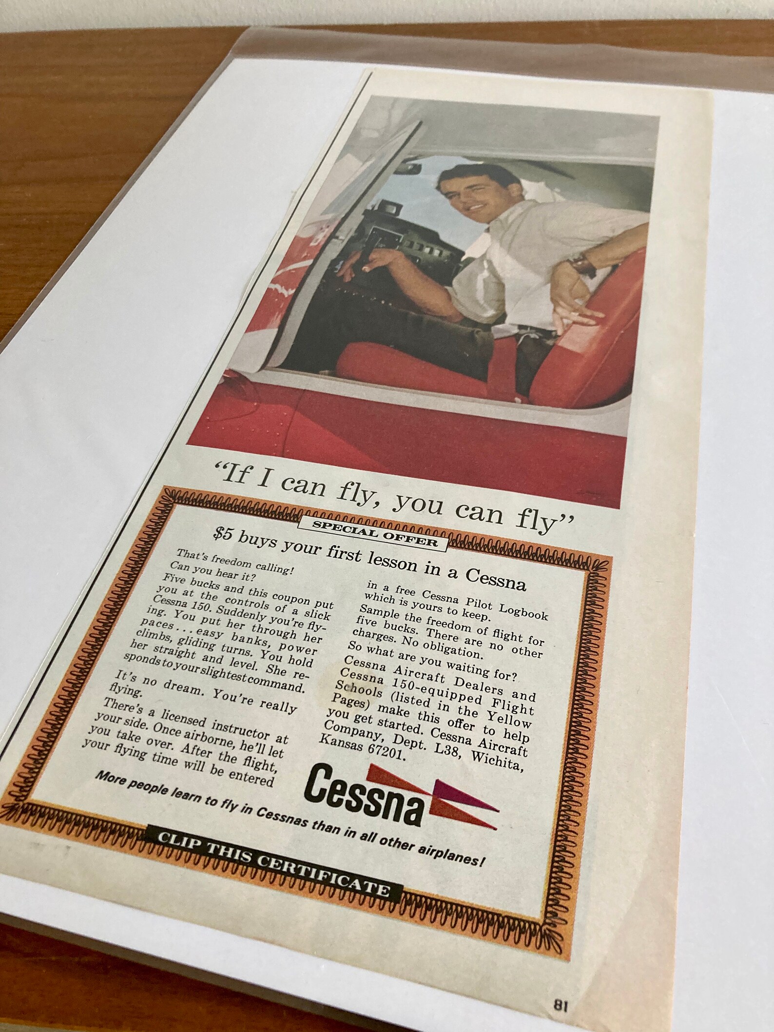 1968 Cessna Airplane Ad 1968 Cessna if I Can Fly, You Can Fly Print Ad ...