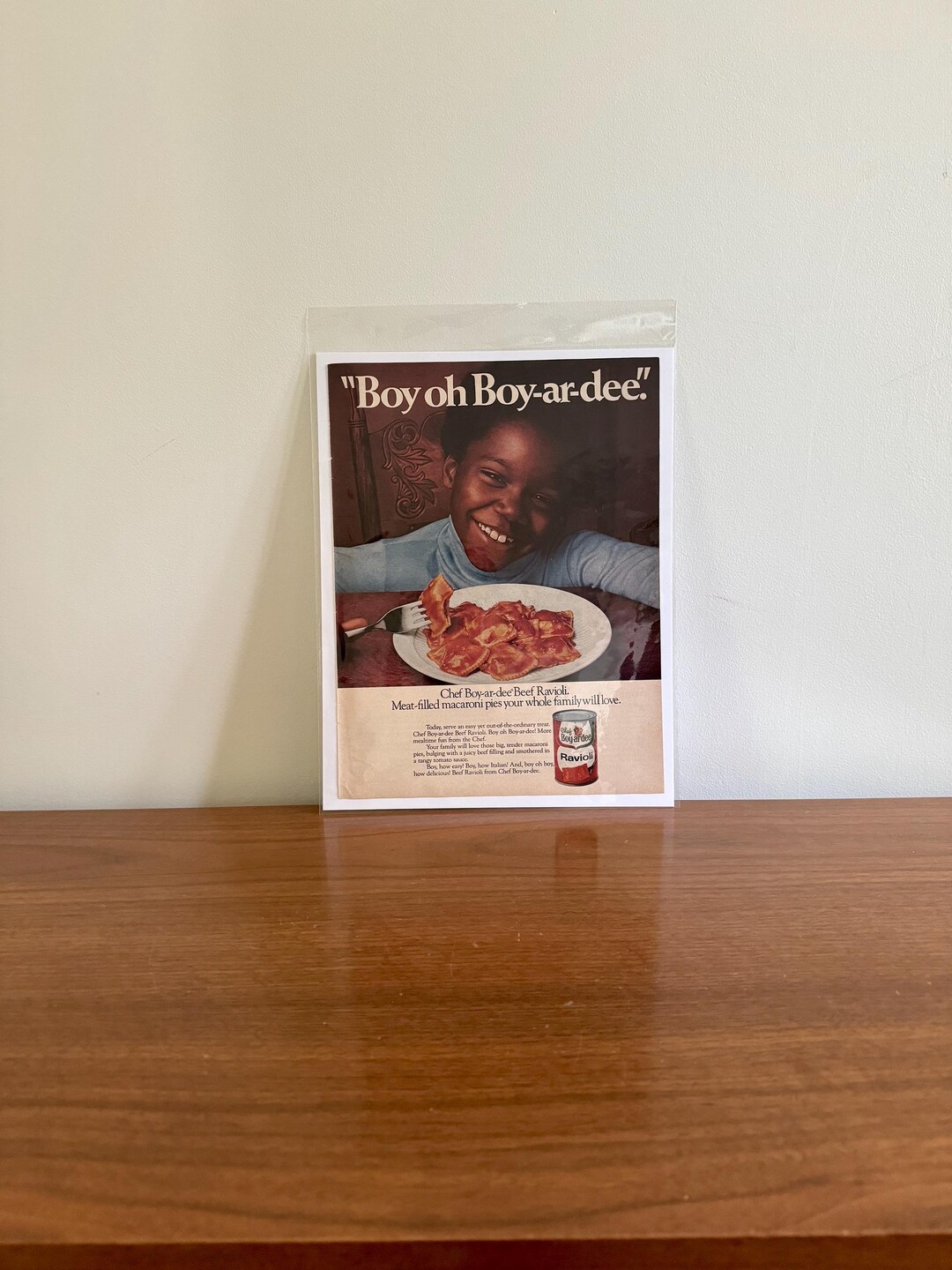 70s Chef Boy-ar-dee Ravioli Print Ad | Vintage 'boy Oh Boy-ar-dee ...