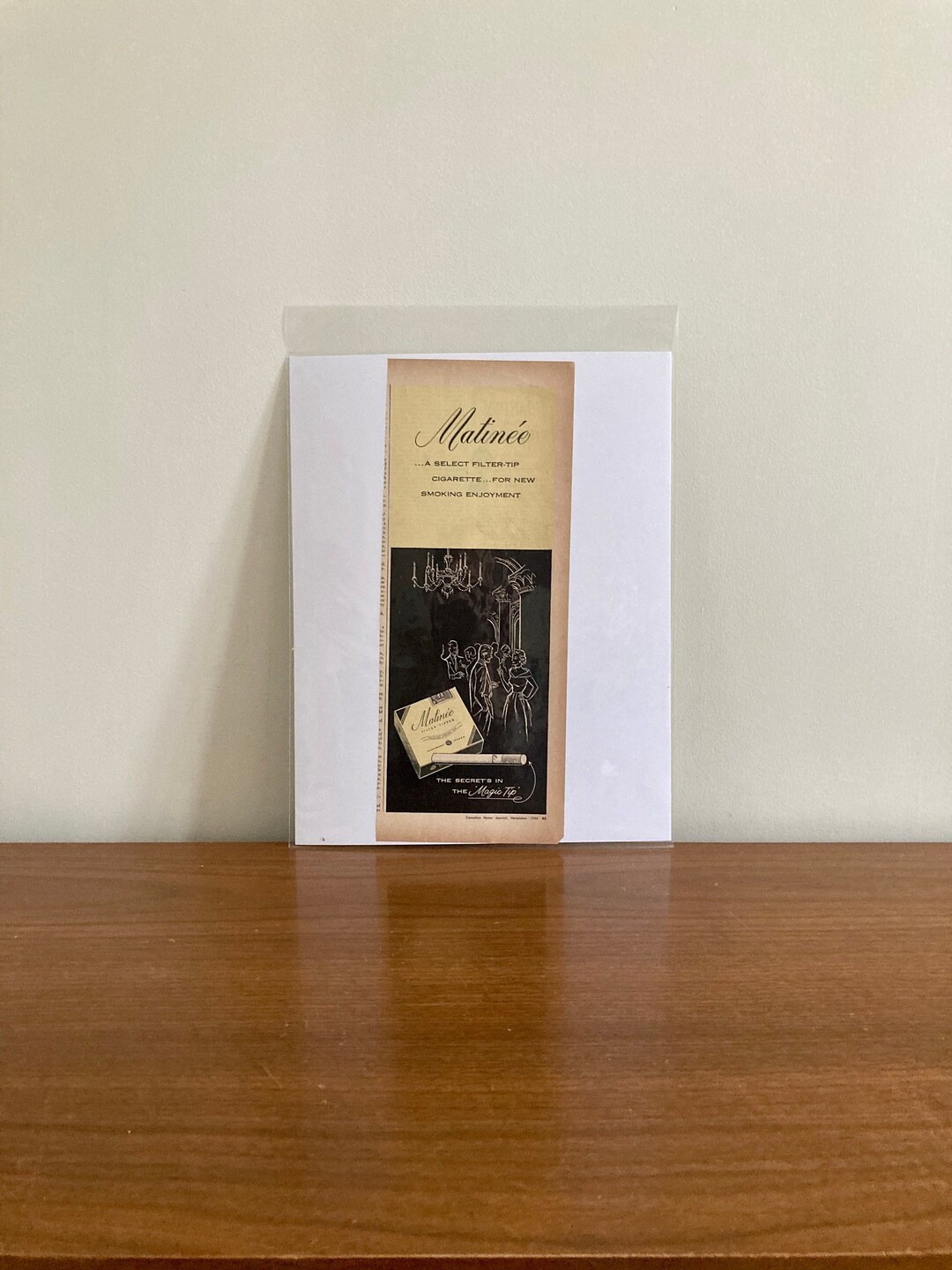 1955 Matinee Cigarettes Print Ad Vintage 'the Secret's in the Magic Tip ...