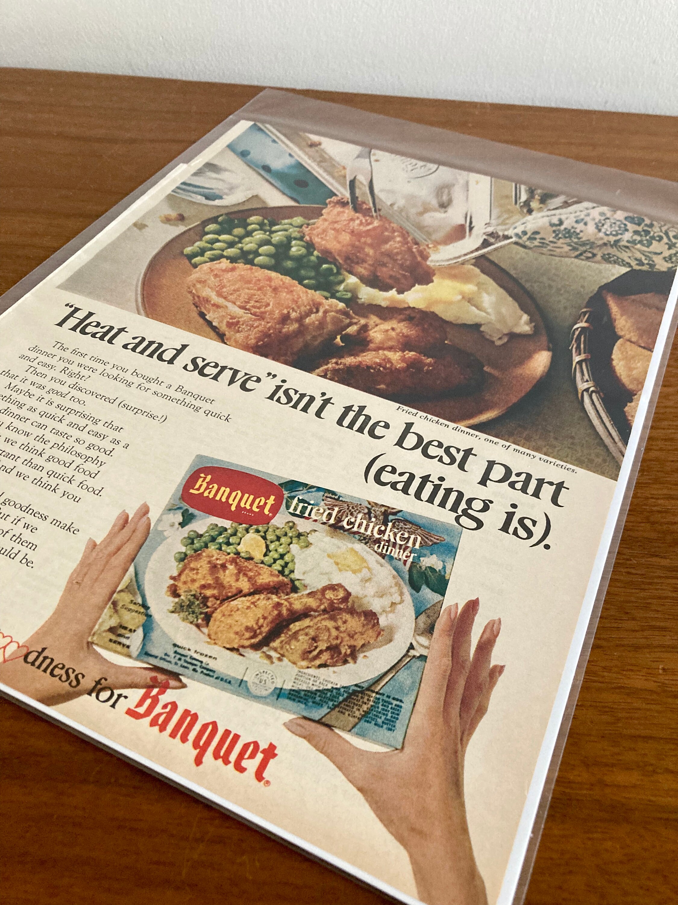 70s Banquet Frozen Dinners Fried Chicken Ad | Vintage Frozen Dinners ...