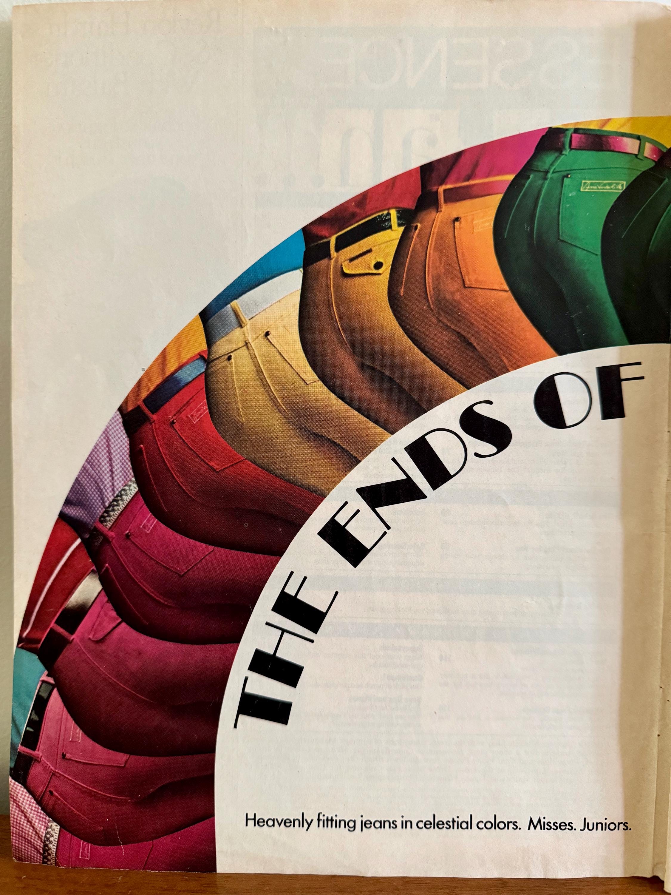 1980 Gloria Vanderbilt Denim Print Ad | Vintage 'the Ends of the ...
