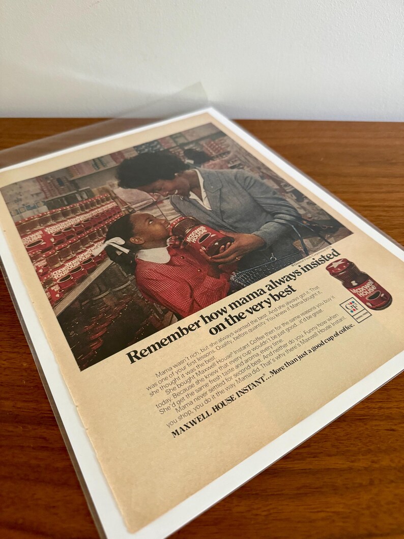 1970s Maxwell House Coffee Ad: 'mama Always Insisted' Vintage Print - Etsy