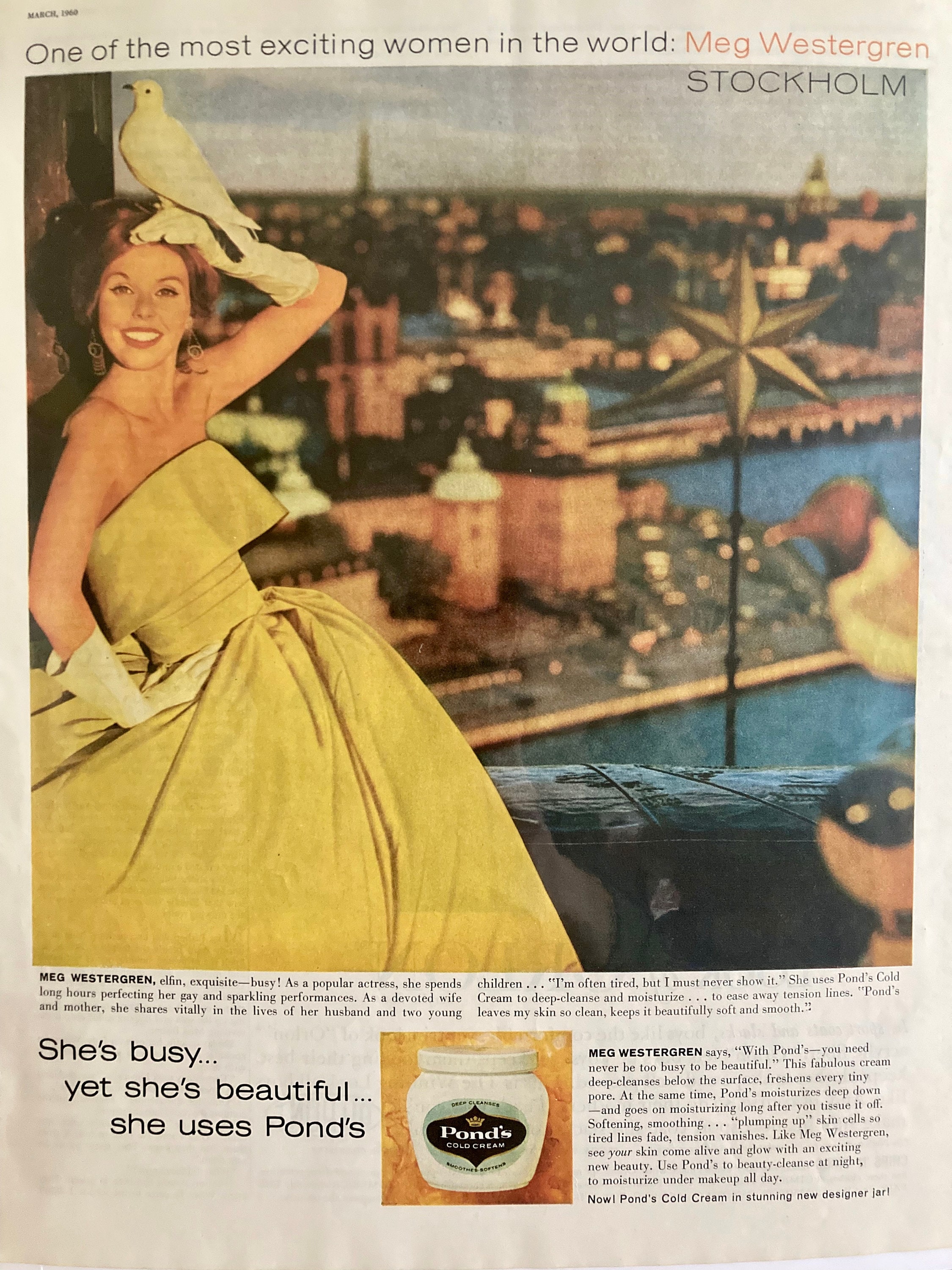 60s Pond's Cold Cream Ad | Vintage Pond's 'she's Busy, yet She's ...