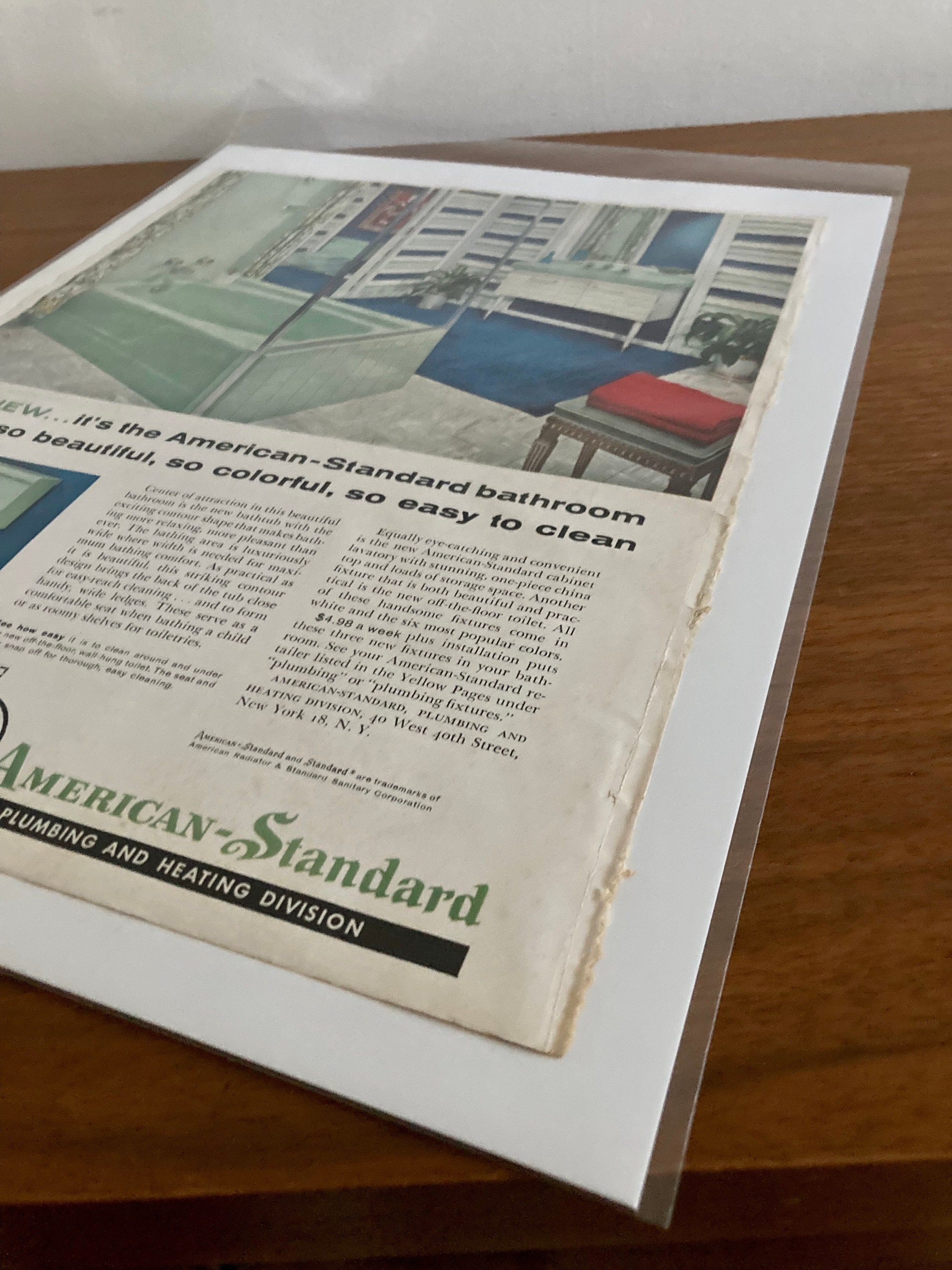 50s Ming Green American Standard Ad Vintage Gracelyn Sink 1959 Retro ...