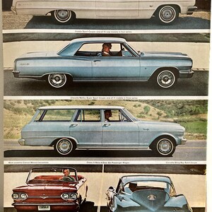 1964 Chevrolet Print Ad: Corvette Sting Ray, Impala, Malibu, Nova ...
