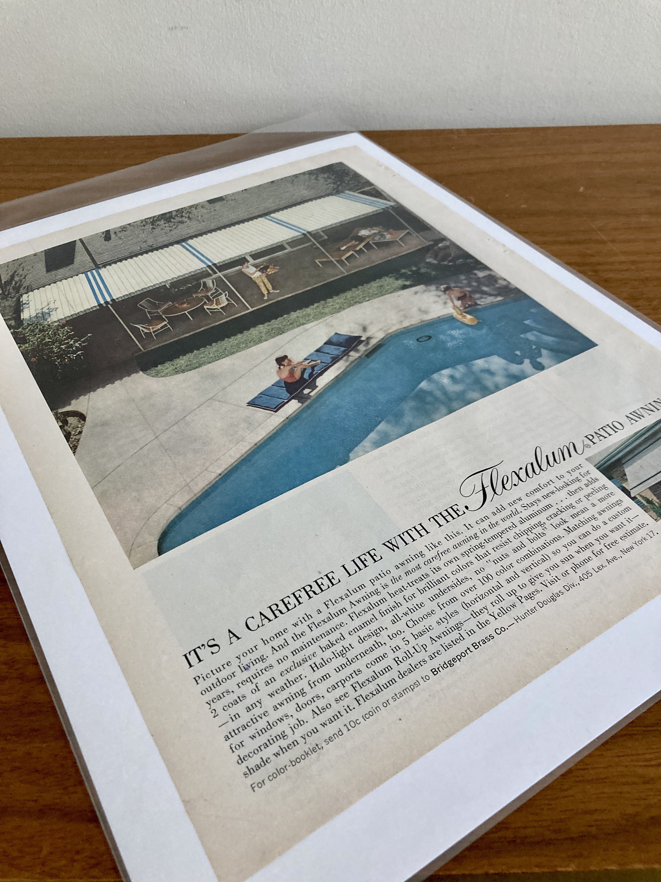 50s Flexalum Patio Awning Ad Vintage Backyard Patio Ad Retro 50s ...