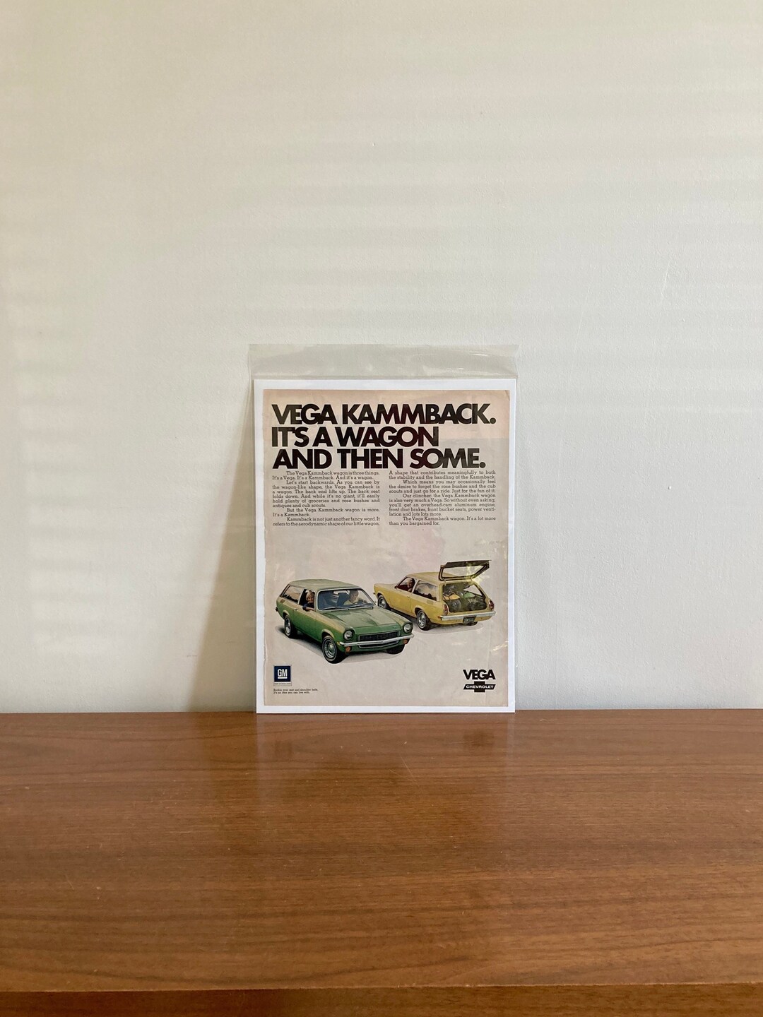 1970s Chevy Vega Kammback Print Ad Vintage 71 Vega Kammback. - Etsy