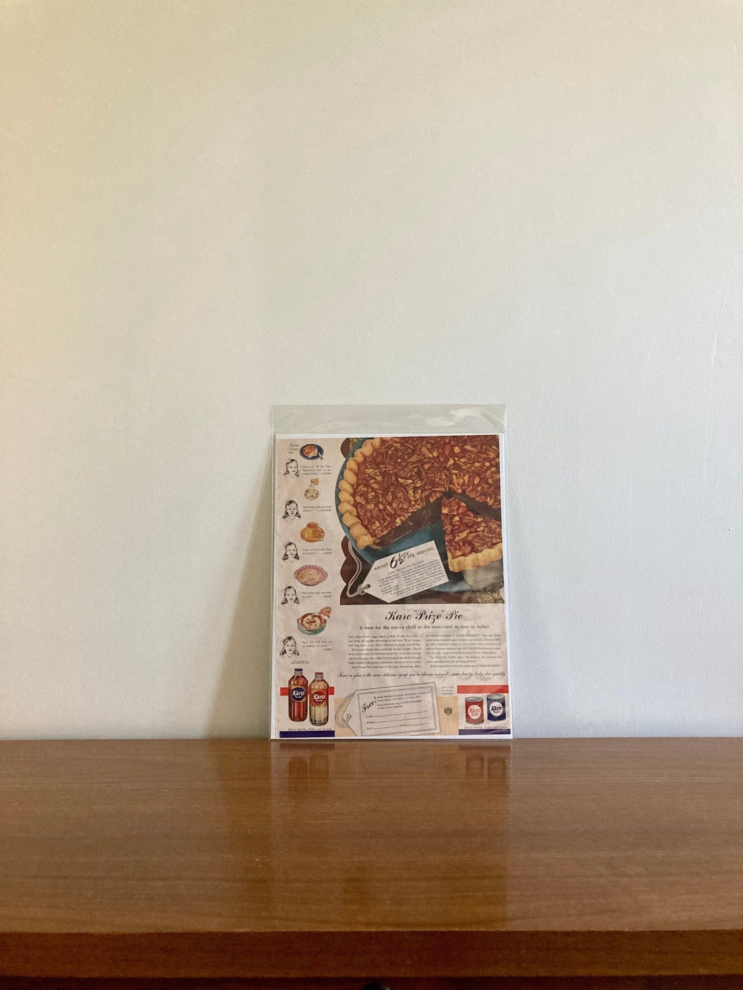 1941 Karo Syrup Ad | Vintage Karo 'prize' Pecan Pie Recipe Print Ad ...