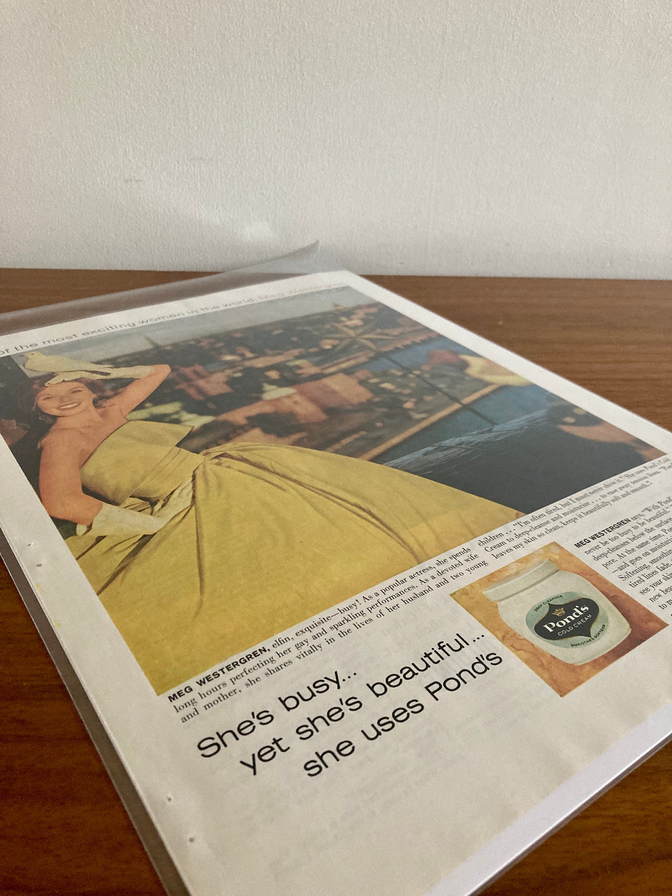 60s Pond's Cold Cream Ad Vintage Pond's 'she's Busy, yet She's ...