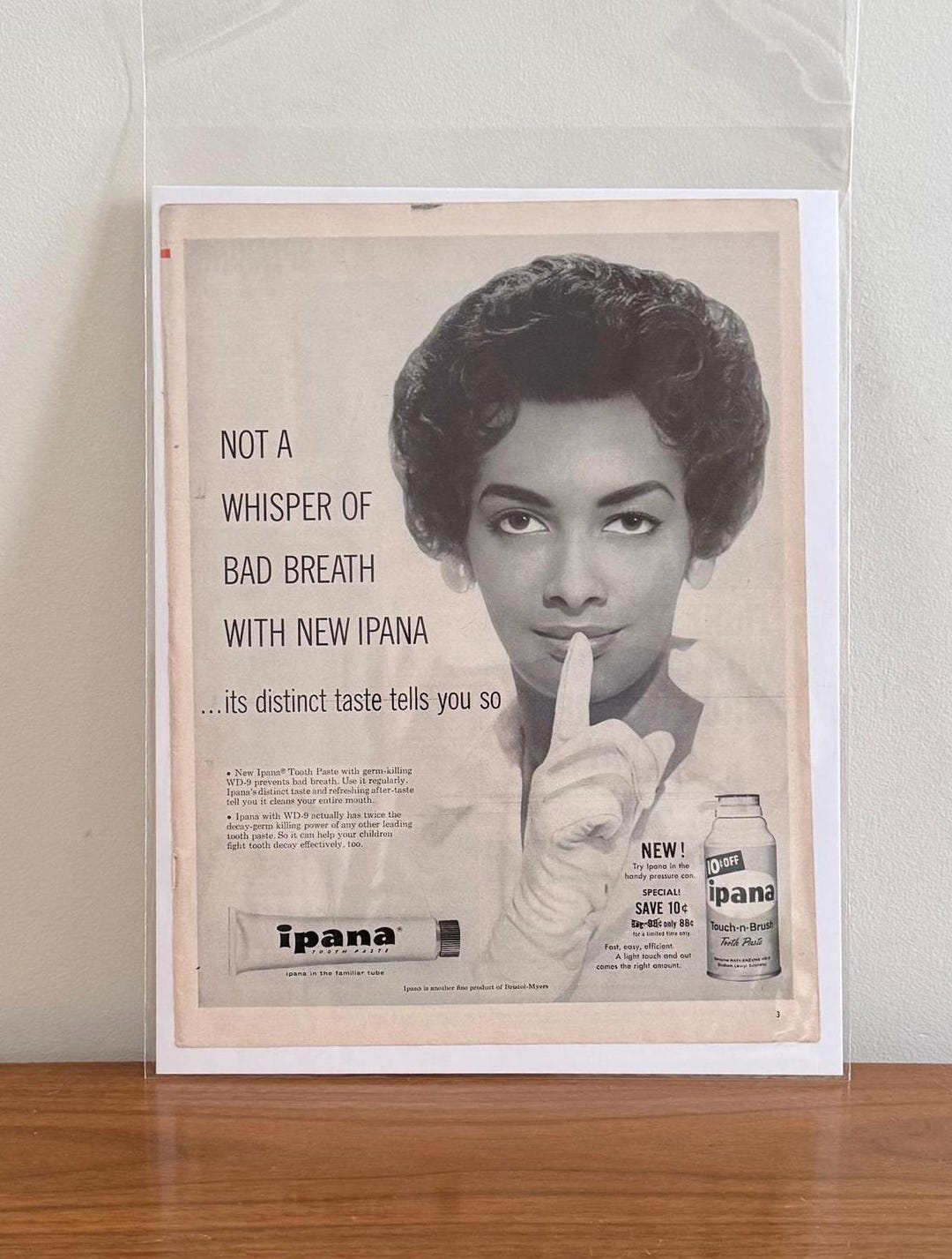 50s Ipana Touch-n-brush Toothpaste Ad | Vintage Toothpaste Print Ads ...