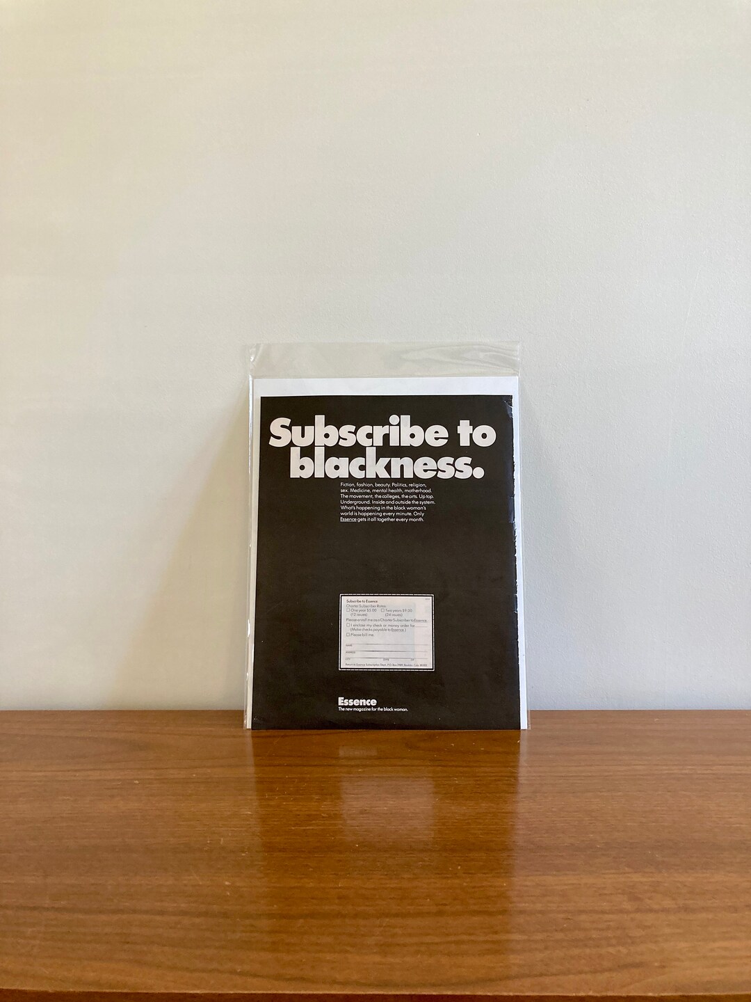 RARE 1970 Essence Magazine Ad Vintage 70s 'subscribe to Blackness ...