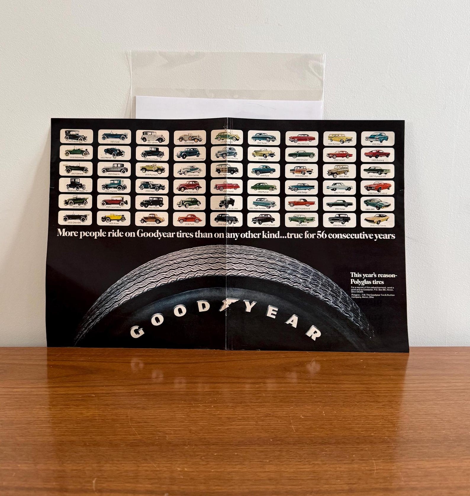 Vintage Goodyear Tire Ad: 1970s Car Print - 2 Page - Etsy
