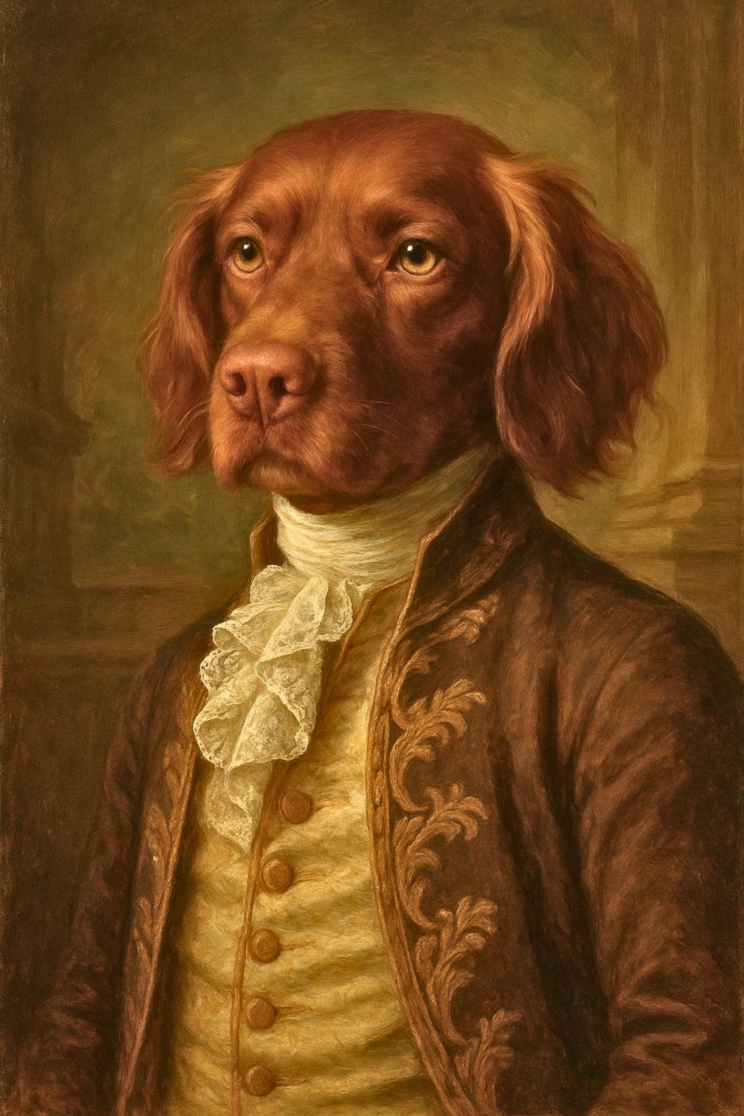 Custom Pet Portrait: Funny Historical Dog Art - Unique Pet Gift ...