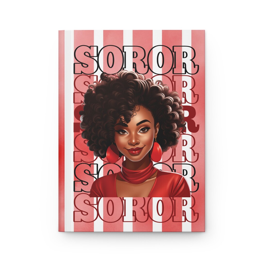 Delta Sigma Theta Soror Pretty Black Woman Hardcover Journal - Etsy