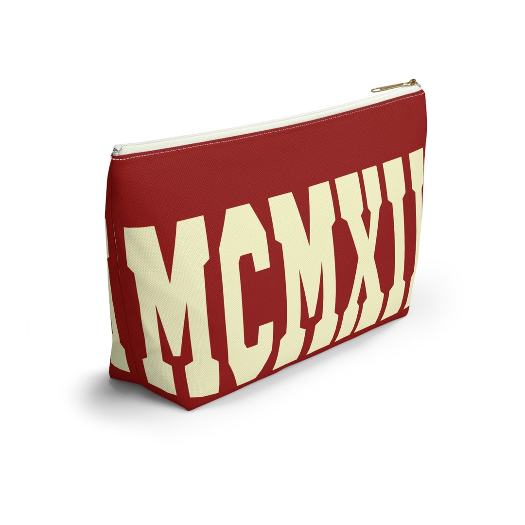 DST Crimson and Cream MCMXIII Accessory Pouch W T-bottom - Etsy
