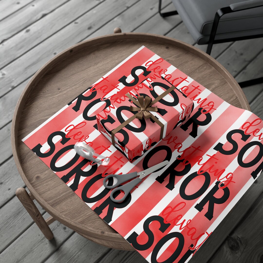 DST Inspired Devastating Soror Gift Wrap Papers - Etsy