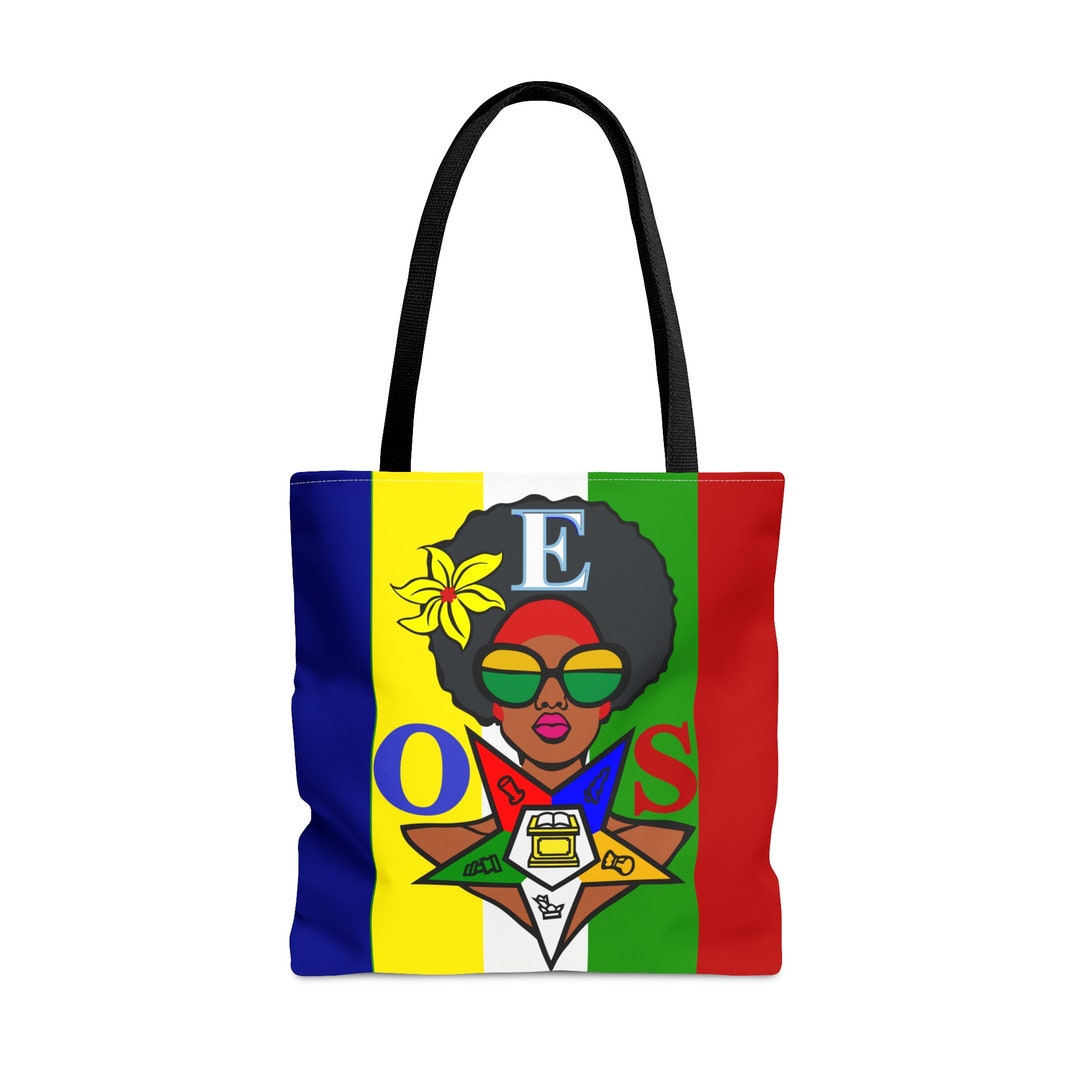 Order Eastern Star OES Afro AOP Tote Bag - Etsy