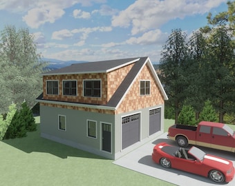 26x28 Garage With Bonus Room - Etsy