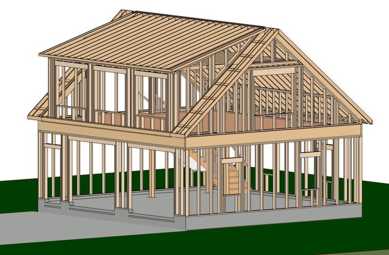 28x30 Garage With a Bonus Room - Etsy