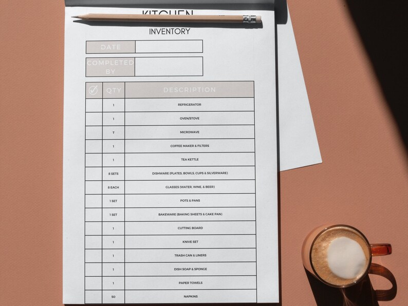 Complete Airbnb Host Inventory Checklist Super Host Items Included Perfect for Setting up Your ...