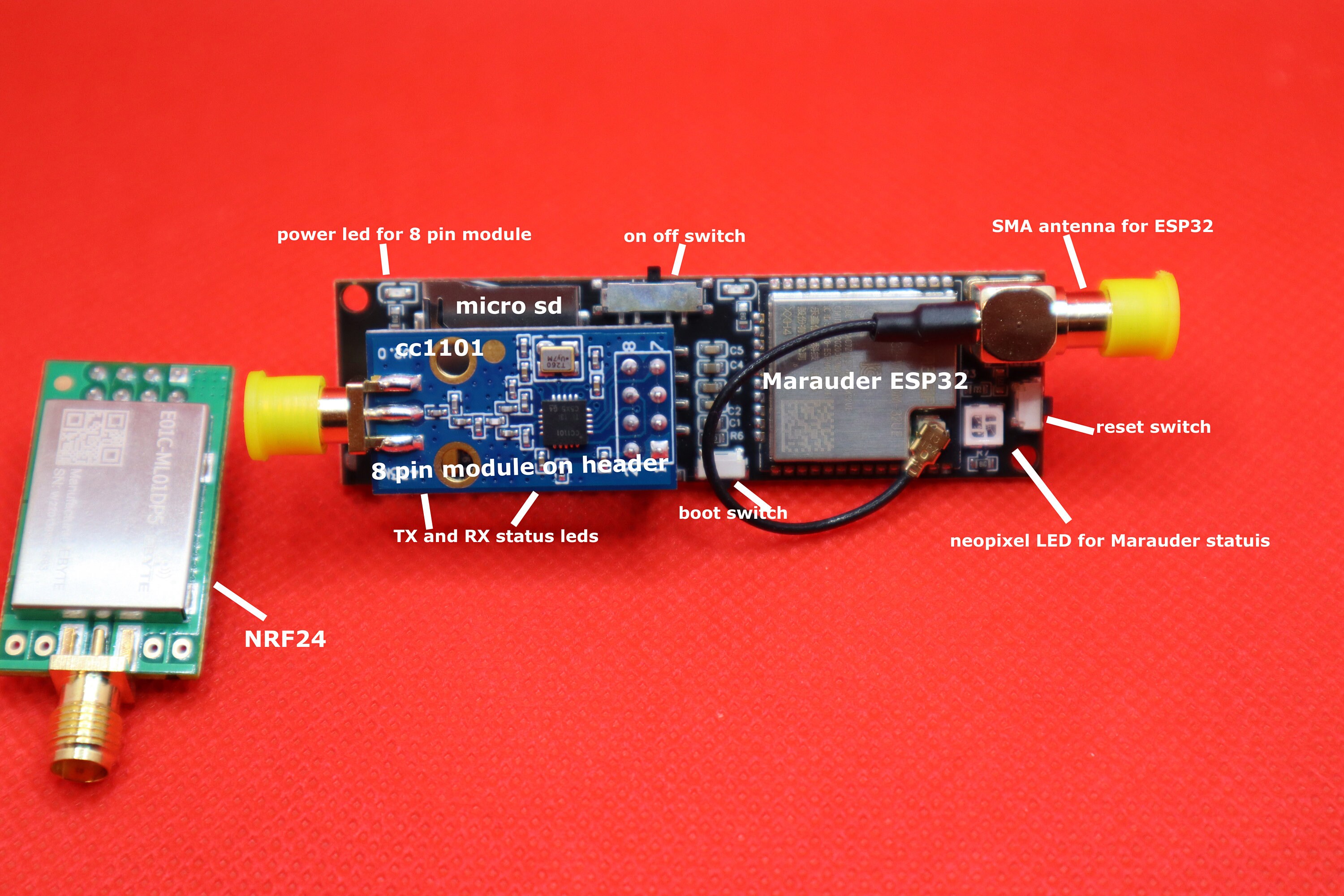 Flipper Zero Mini CC1101 ESP32 Nrf24l01 Long Range Dual Wifi - Etsy ...