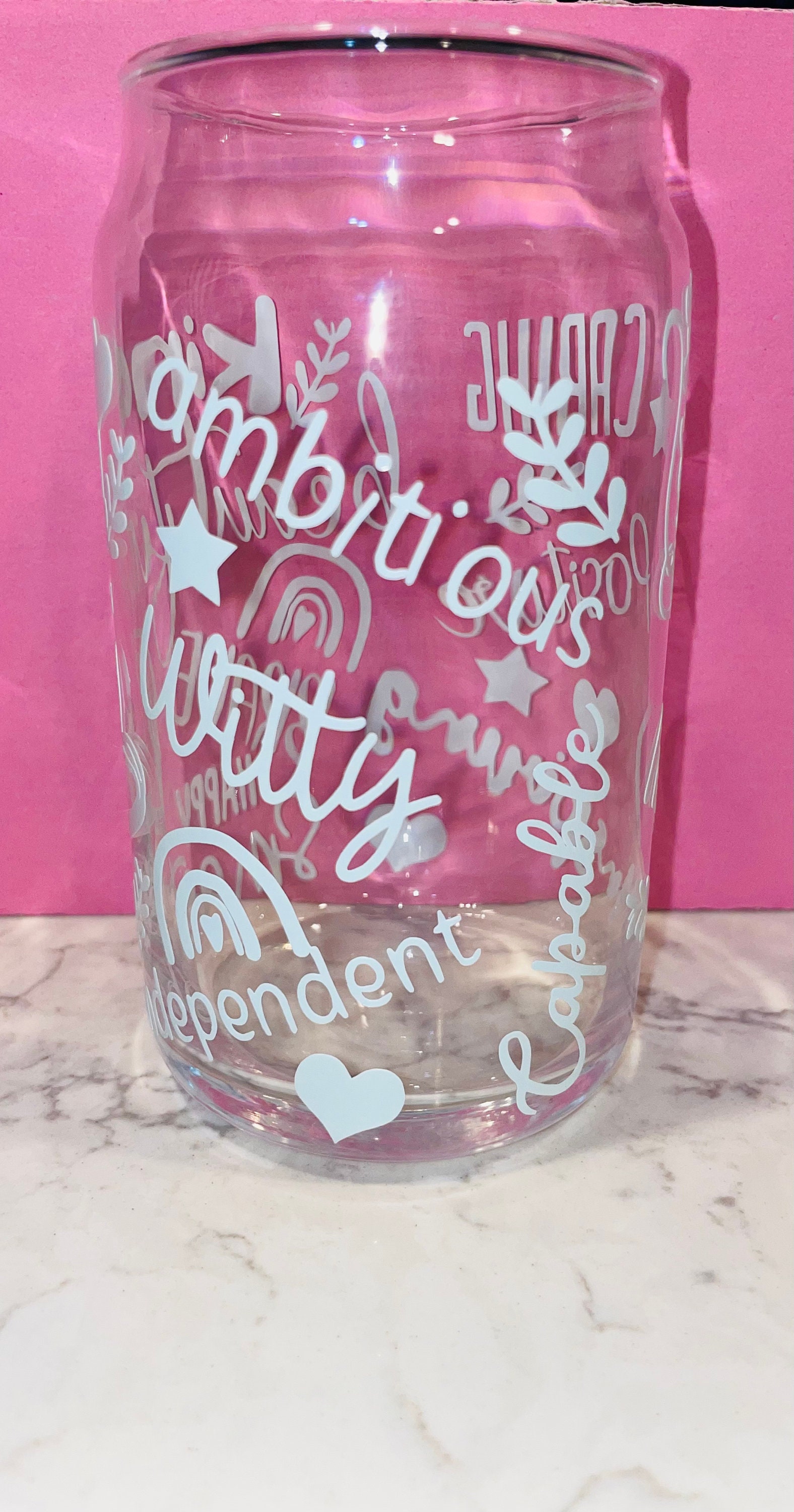 Self Love Color Changing Glass - Etsy
