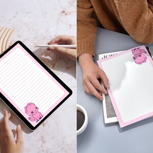 Cute Writing Paper Printable Kawaii Stationery Printable - Etsy