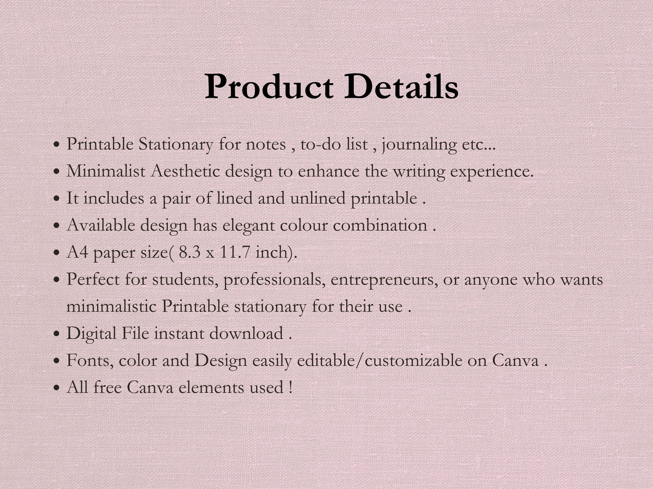 Cute Writing Paper Printable Kawaii Stationery Printable - Etsy