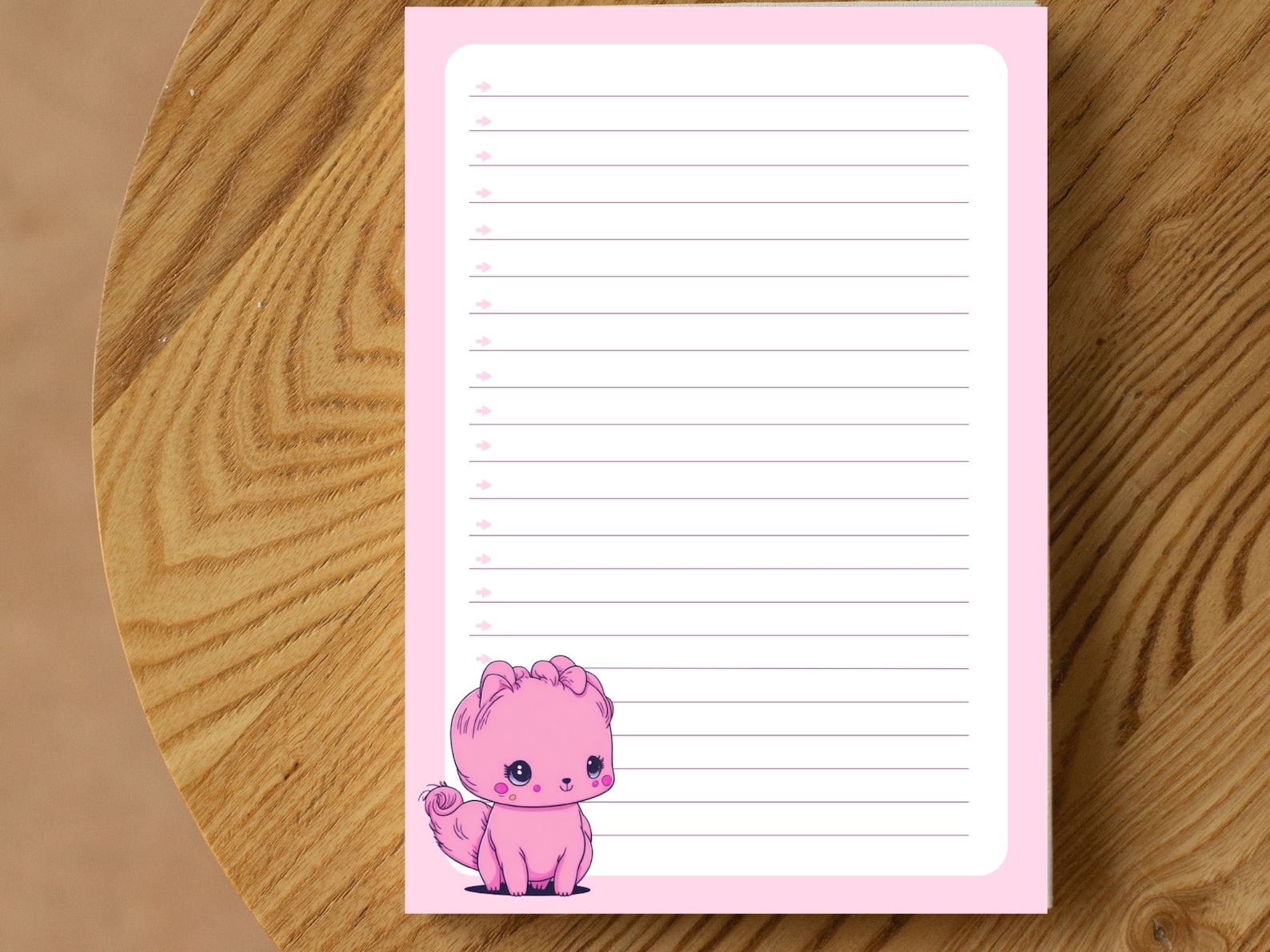 Cute Writing Paper Printable Kawaii Stationery Printable - Etsy
