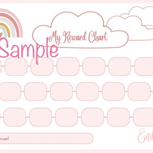 Printable Childrens Reward Chart, Behaviour Chart - Etsy