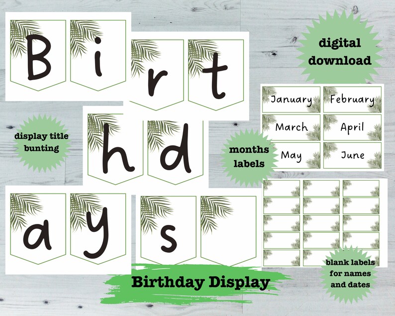 Classroom Birthday Display - Etsy