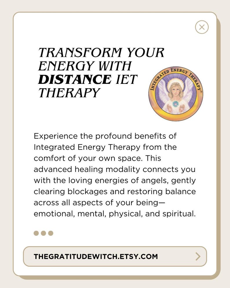 Integrated Energy Therapy 90-minute Remote Healing Session | PDF Report ...