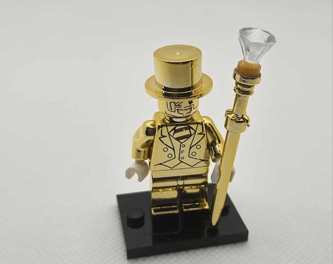 Mr Gold Minifigure - Etsy