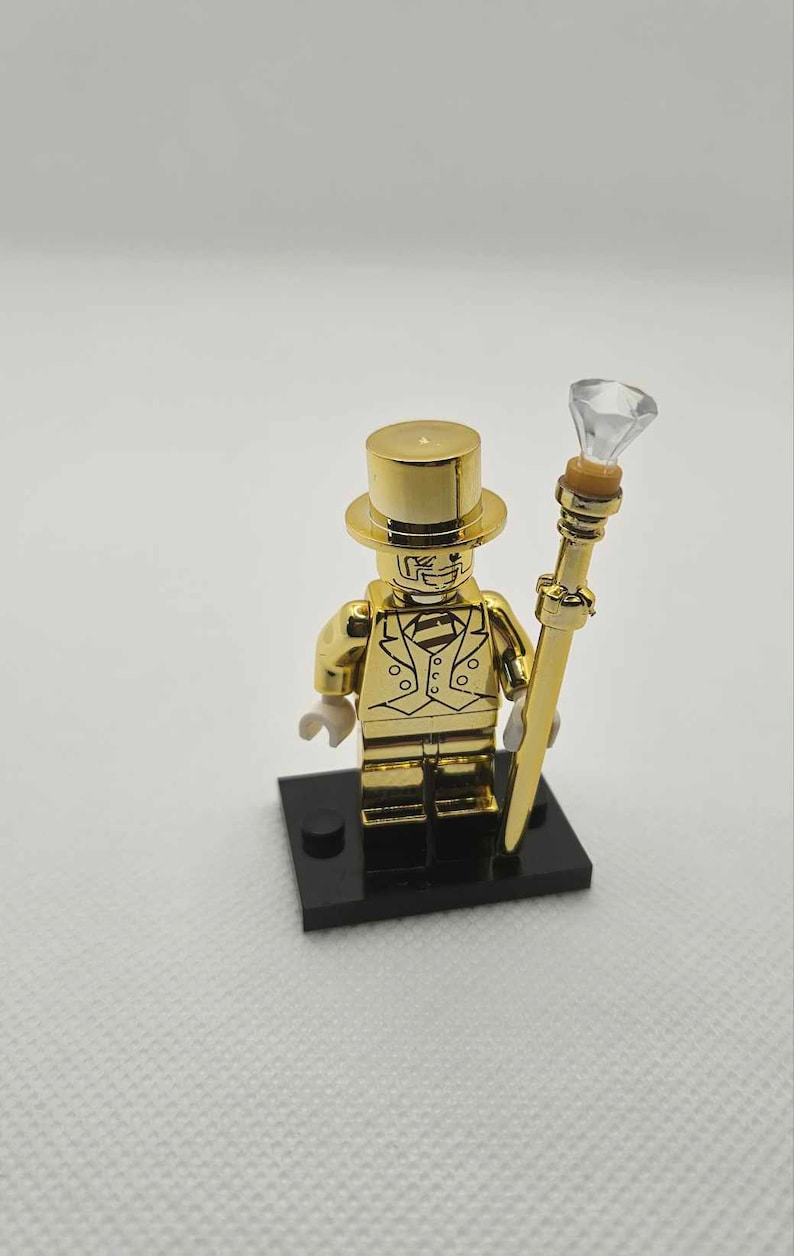 Mr Gold Minifigure - Etsy