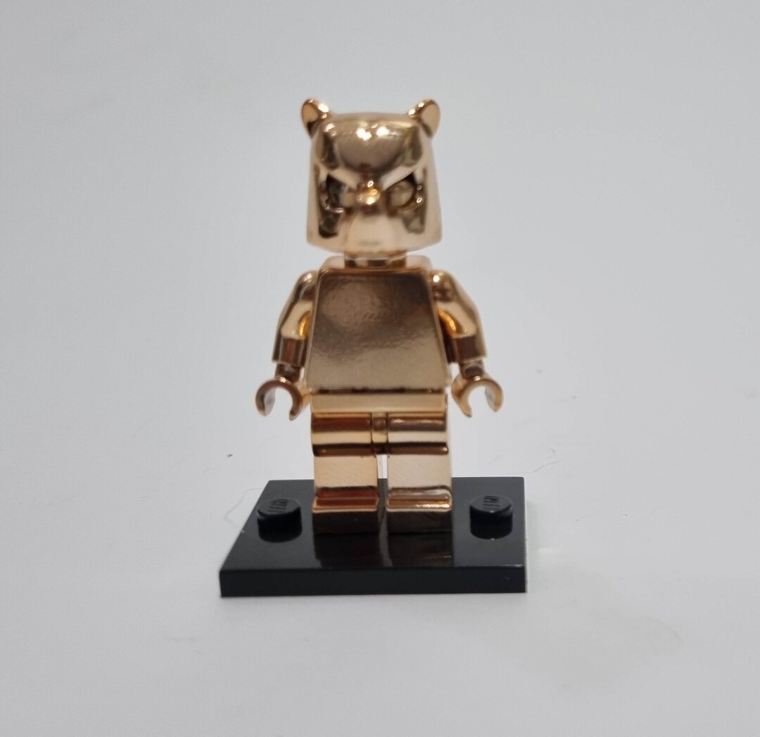 Lego Chrome Copper Mini-figure Mr Bear - Etsy