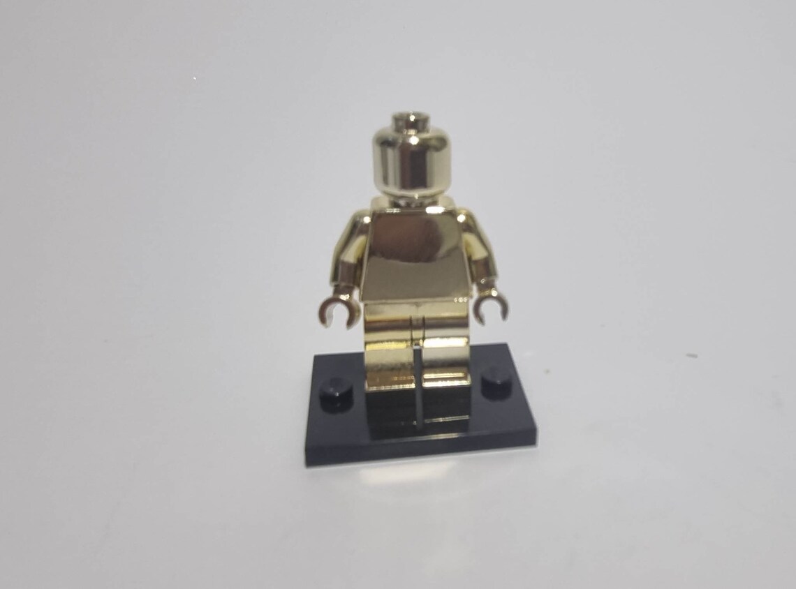 Lego Chrome Gold Minifigure - Etsy