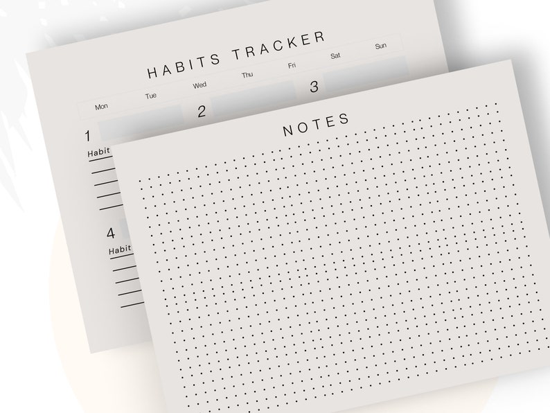Daily Habit Tracker 2023, Everyday Habit Tracker Template, 30 Days ...
