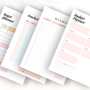 Printable Budget Planner, 2023 Finance Tracker, Canva Finance Planner ...