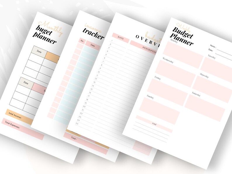 Printable Budget Planner, 2023 Finance Tracker, Canva Finance Planner ...