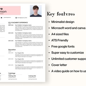 Editable ATS Friendly Resume Template, Resume With Photo, Resume Bundle ...