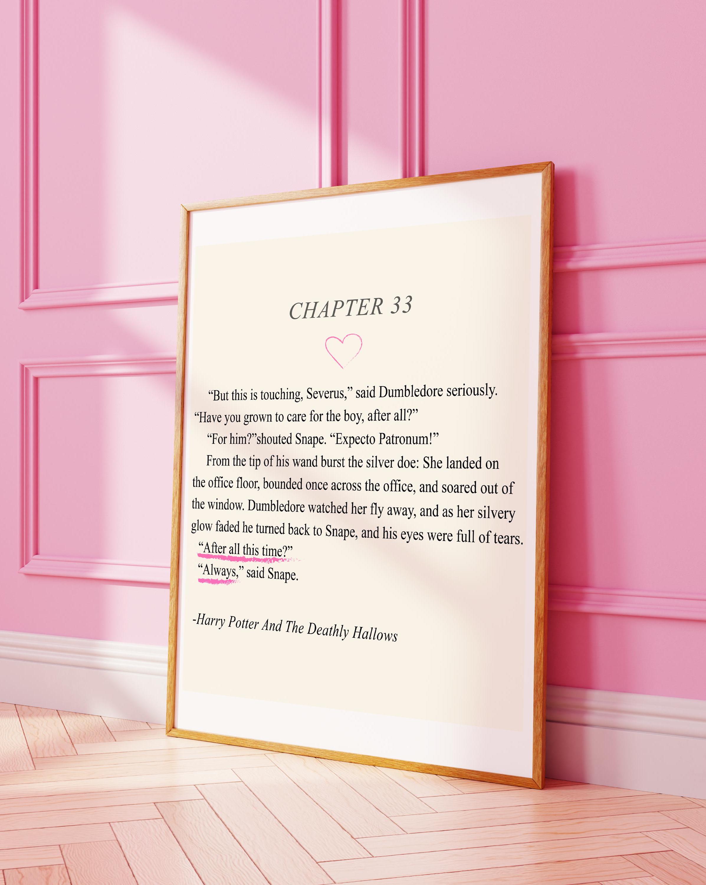 Snape 'always' Quote Poster: Potterhead Home Decor - Etsy
