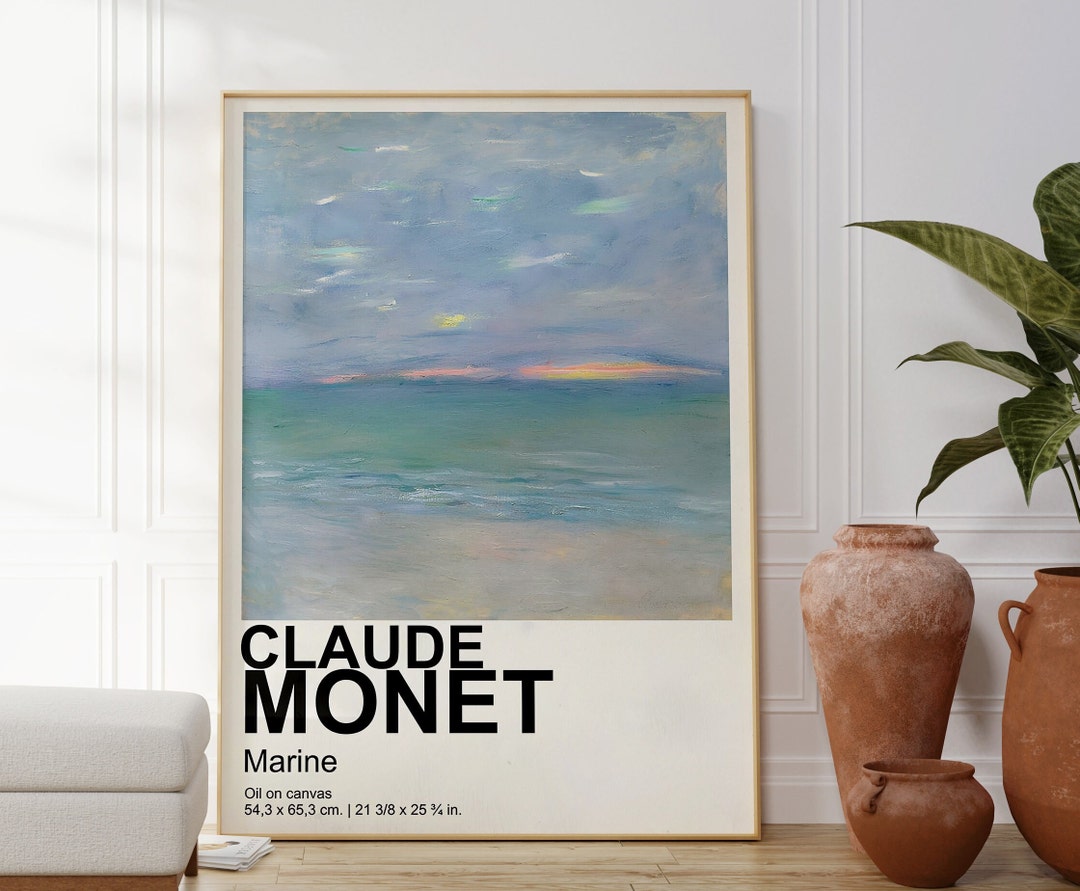 Monet Seascape Print: Claude Monet Wall Art - Etsy